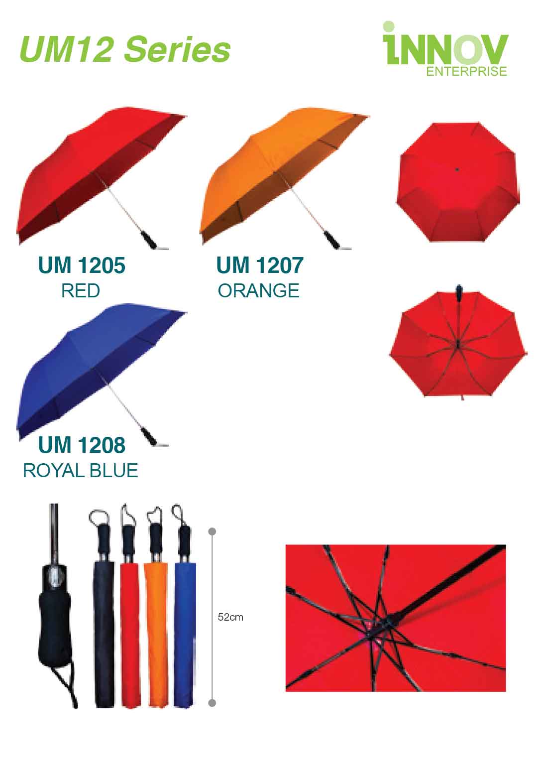 Auto Folding Umbrella Singapore | 190T Pongee Auto-Open with EVA ...